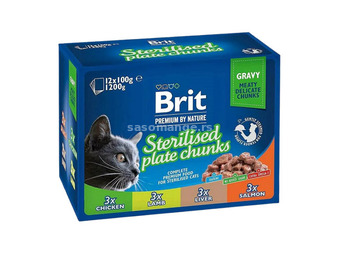 Brit premium sos za sterilisane macke 12x100 g