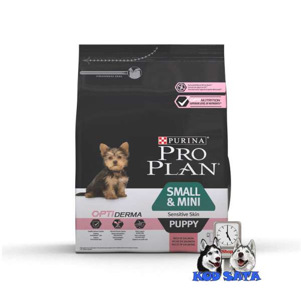 Pro Plan Hrana Za Štence, Sensitive Small&Mini Puppy Losos 3kg