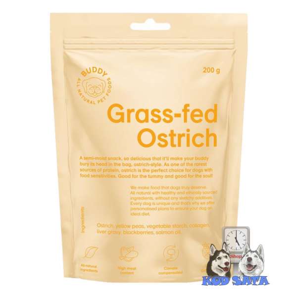 Buddy Poslastice Za Pse, Grass-Fed Ostrich 200g