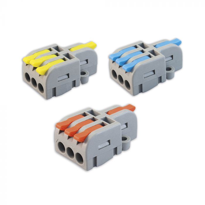 Brza klema 1-3 0,2-2,5(4) mm2, 9 komada