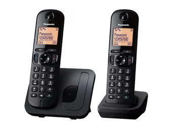 PANASONIC KX-TGC212FXB Twin phone black (Basic guarantee)