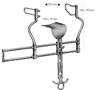 Retraktor abdominalni, Balfour 200mm