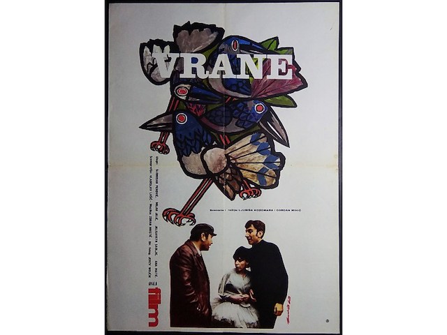 VRANE (1969) Crni Talas FILMSKI PLAKAT