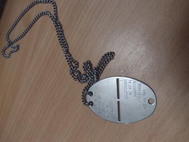 Dog tag svajcarske vojske period ww2