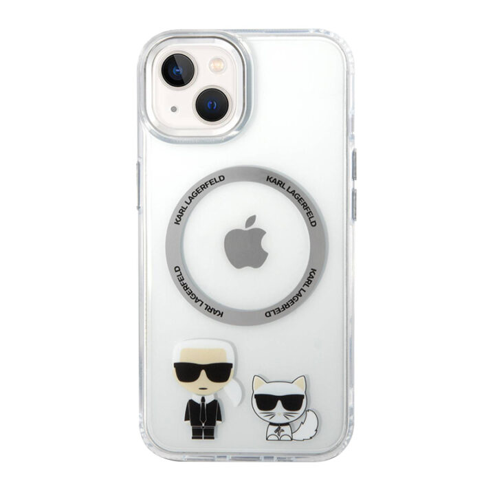 Futrola Karl Lagerfeld Magsafe With Ring Za Iphone 14 Plus Bela Full ORG (KLHMP14MHKCT)