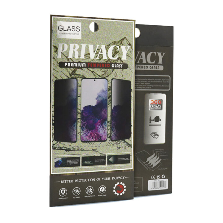 FOLIJA ZA ZASTITU EKRANA GLASS PRIVACY 2.5D FULL GLUE ZA SAMSUNG A145F/A146B GALAXY A14 4G/5G CRNA