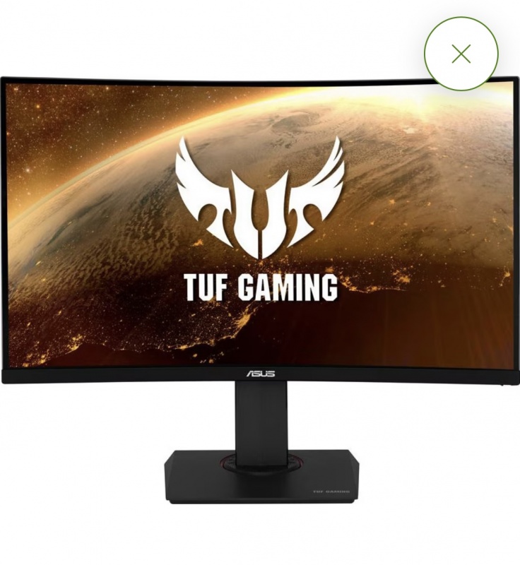ASUS Gaming monitor TUF Gaming
ASUS Gaming monitor TUF Gaming 31,5 (Zaoblen ekran).
