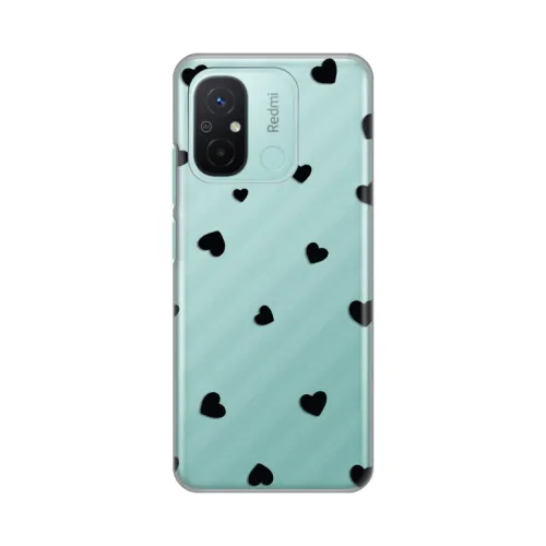 Silikonska futrola - maska print Skin za Xiaomi Redmi 12C Hearts