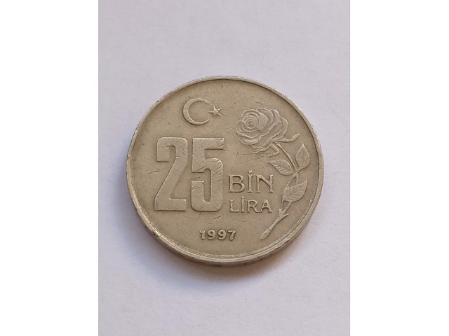 25 Bin Lira 1997.g - Turska -