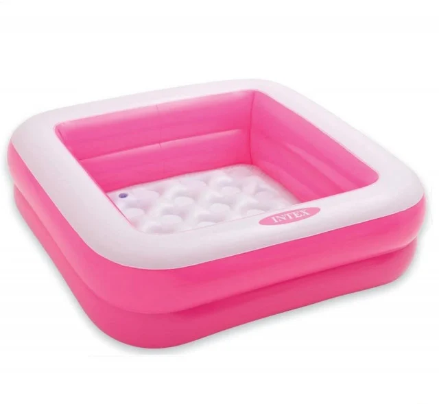 Intex Play Box roze bazen za decu na naduvavanje 85x85x23cm