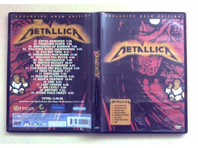 METALLICA - Live In San Diego (samo DVD) licenca