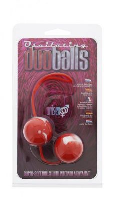 DUO BALLS MARBLE RED
