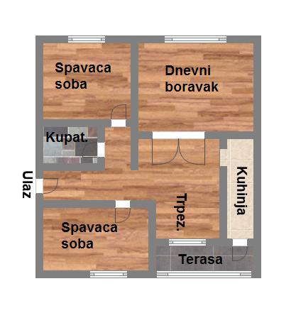 Uknjižen renoviran odličan trosoban stan 062 792 583