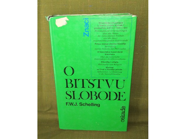 O BITSTVU SLOBODE - F. W. J. SCHELLING