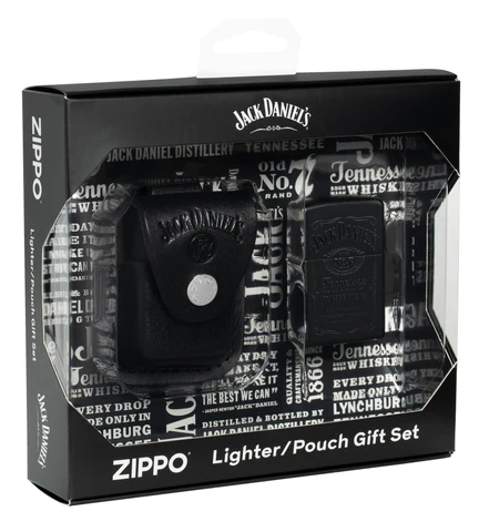 Zippo upaljač 48460 Gift set Jack Daniels (upaljač + futrola)
