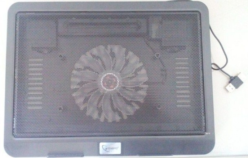 NBS-1F15-01 Gembird hladnjak za laptop 15.6'' 14cm LED FAN, 1000rpm, 23CFM, USB, 35x25cm