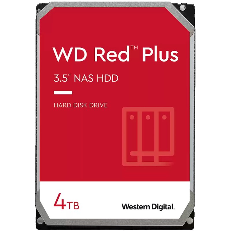 HDD NAS WD Red Plus (3.5, 4TB, 256MB, 5400 RPM, SATA 6 Gb s) ( WD40EFPX )