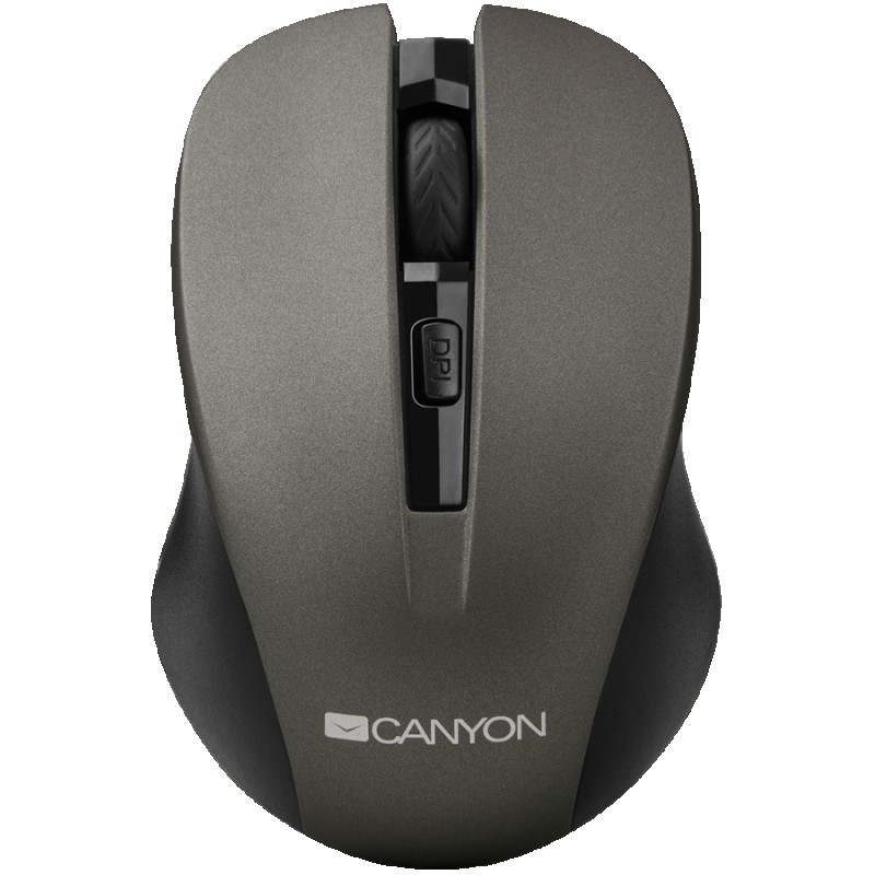 CANYON Mouse CNE-CMSW1(Wireless, Optical 80010001200 dpi, 4 btn, USB, power saving button), Graphite