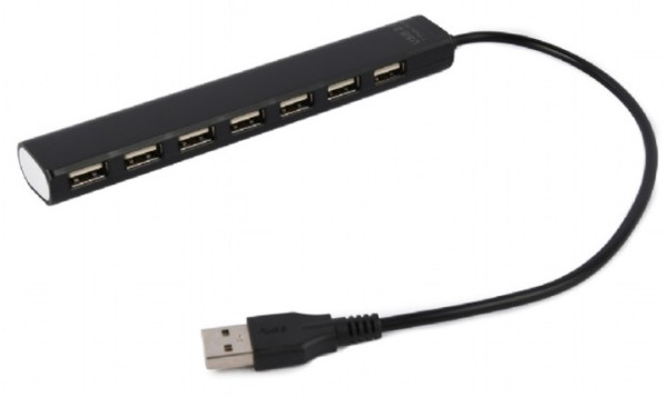 UHB-U2P7-04 Gembird USB 2.0 7-port hub, black