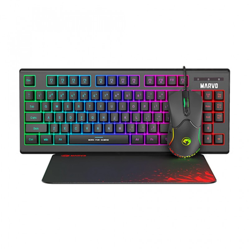 TASTATURA+MIS USB MARVO CM310 BLACK GAMING