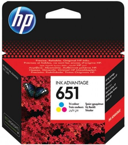 HP 651 Tri-color Ink Advantage Cartridge C2P11AE