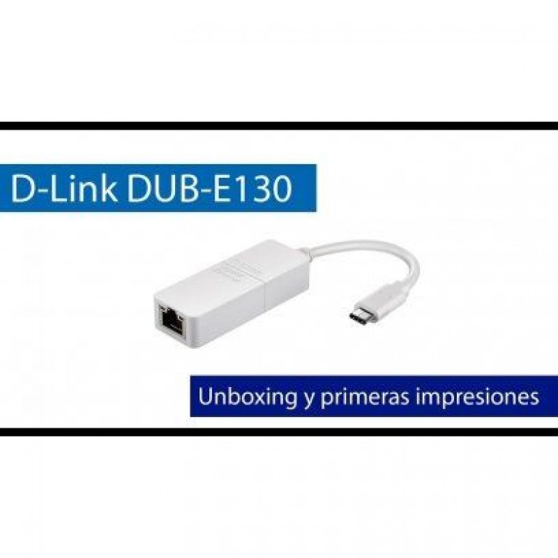 DLink Adapter USB-C to Gigabit Ethernet DUB-E130