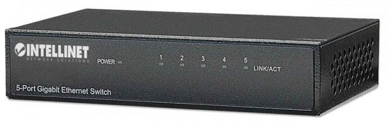 Intellinet 5-Port Gbt Switch metal case