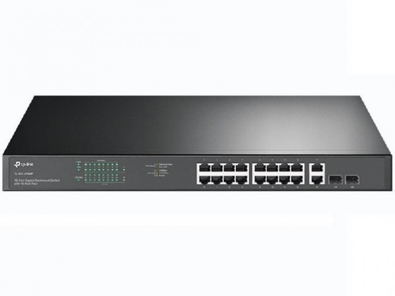 Switch TP-LINK TL-SG1218MP Gigabit/18xRJ4510/100/1000Mbps/16-Port PoE+/ Rackmount (TL-SG1218MP)