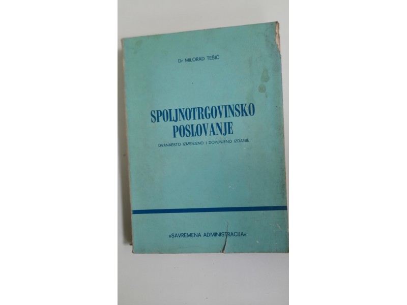 SPOLJNO TRGOVINSKO POSLOVANJE