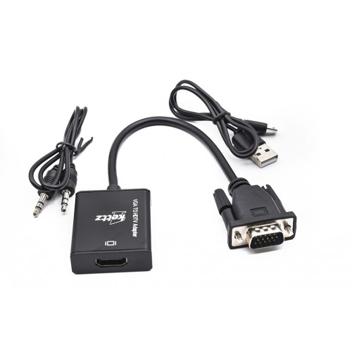 VGA na HDMI Konvertor + audio 3.5mm V2H 55-006