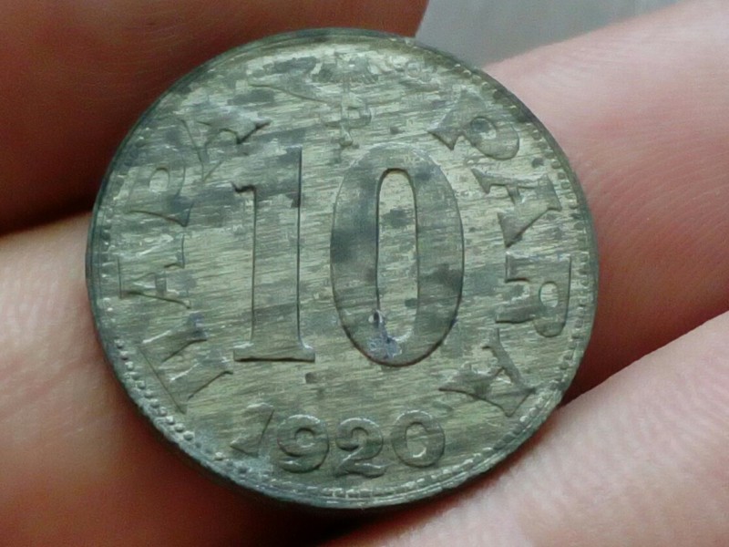 Kraljevina SHS, 10 para 1920