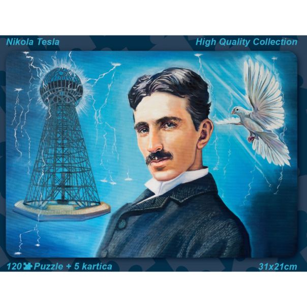 Slagalica - Nikola Tesla + 5 edukativnih kartica