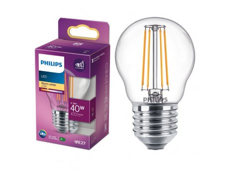 PHILIPS LED sijalica classic 5.5W(40W) E27 WW P45 CL ND RFSRT4,17932