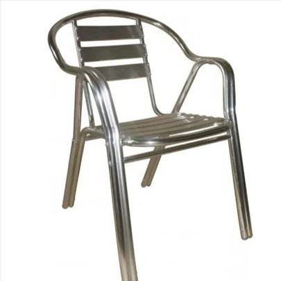 Inox Baštenska stolica novo za terasu,baštu akcija