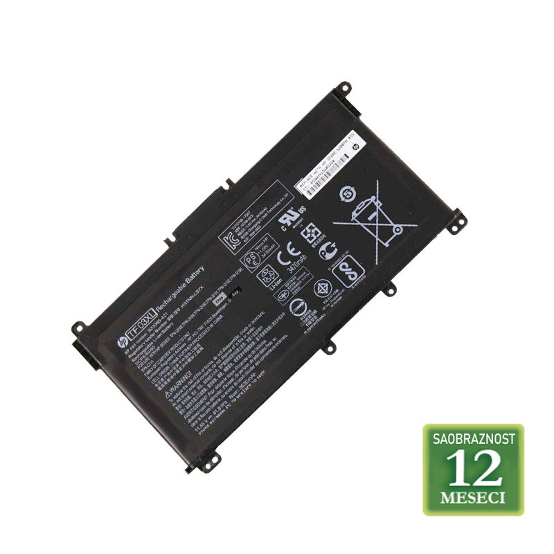 Baterija TF03XL za laptop HP Pavilion 15-CC 11.55 V / 3630mAh / 41.9Wh