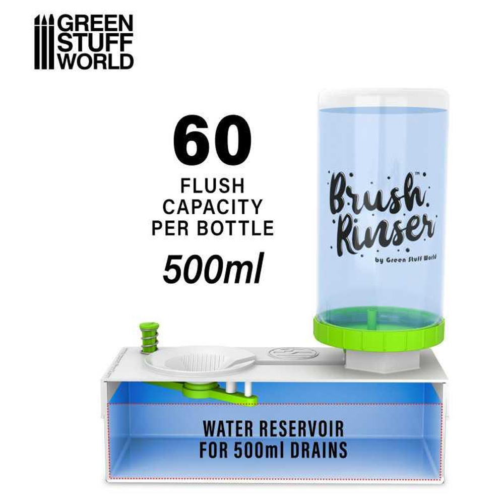 Bottle brush rinser 500ml - Green