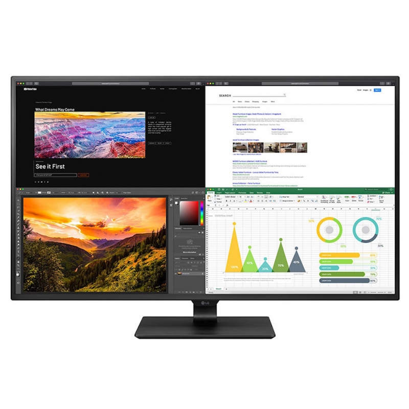 Monitor LG 43UN700P-B 42.5"/IPS/3840x2160/60Hz/8ms GtG/HDMIx4,DP,USB/VESA