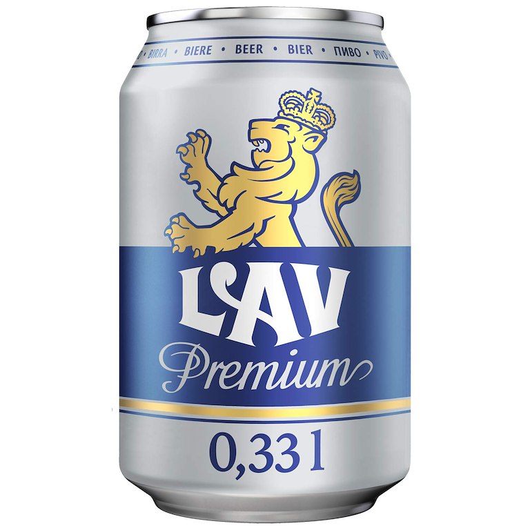 Pivo lav premium 0.33l can