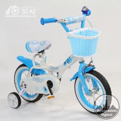 Dečija Bicikla KITTY plavo-bela 12"