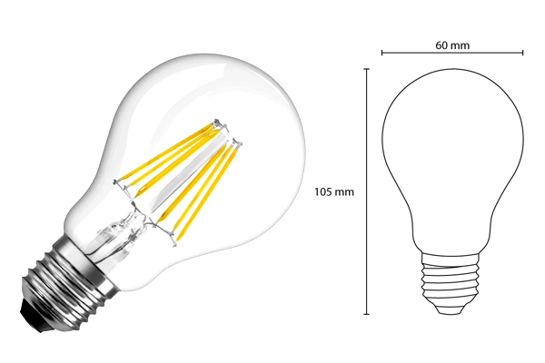 LED DW-E27/6F