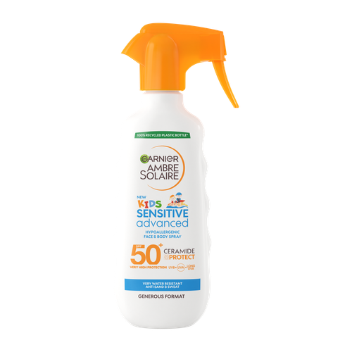 Garnier Ambre Solaire Kids Sensitive Advanced SPF50+ sprej za decu za zaštitu od sunca 270ml