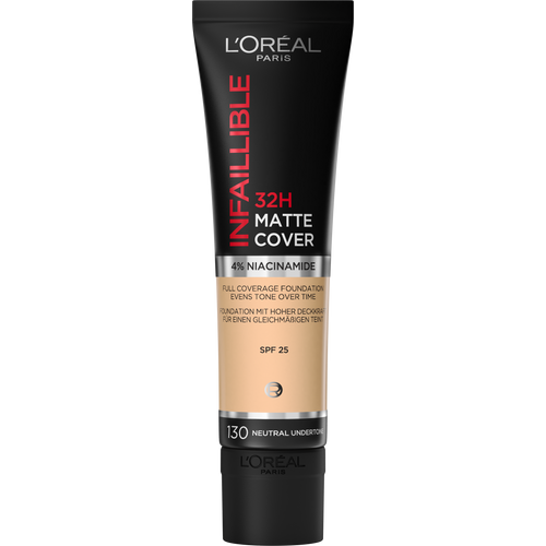 L'Oreal Paris Infaillible 32H Matte Cover tečni puder 130