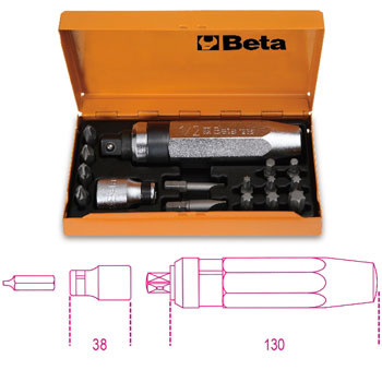 Beta udarni odvijač sa 14 nastavka i adapterom 1295/C14