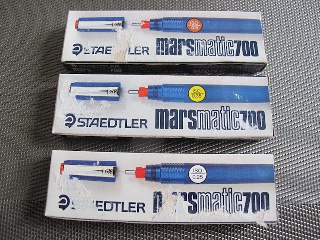 Staedtler MARSMatic 700- 3 rapidografa 0.25, 0.35 i 0.5