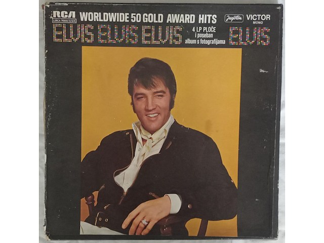 ELVIS PRESLEY - 4LP Box Worldwide 50gold award hits