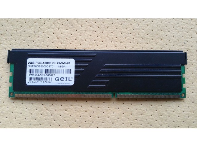 2Gb DDR3 2000MHz Geil Gejmerska memorija