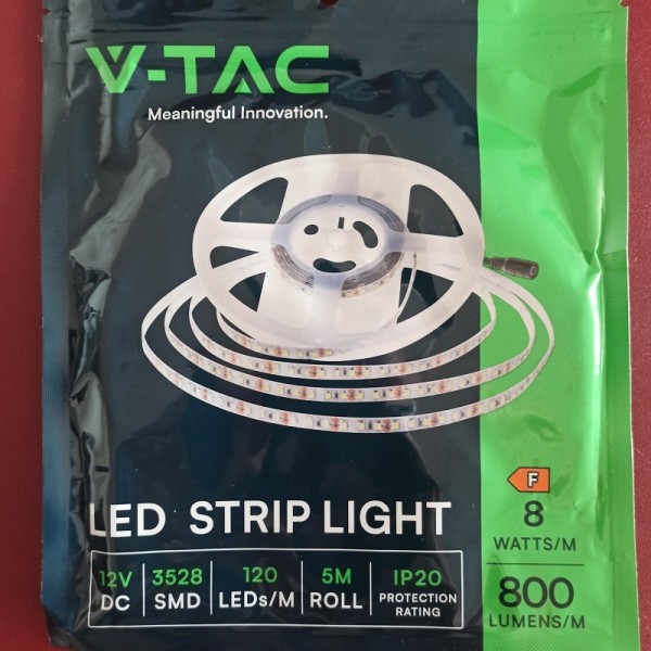 Led traka 5m 2835 120d IP20 6400K V-TAC