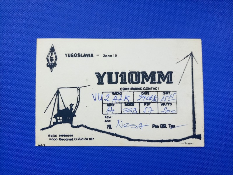 Radio amateri - Yugoslavia - YU10MM - 1980.