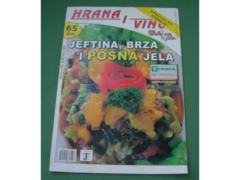 Hrana i vino specijal - jeftina posna jela