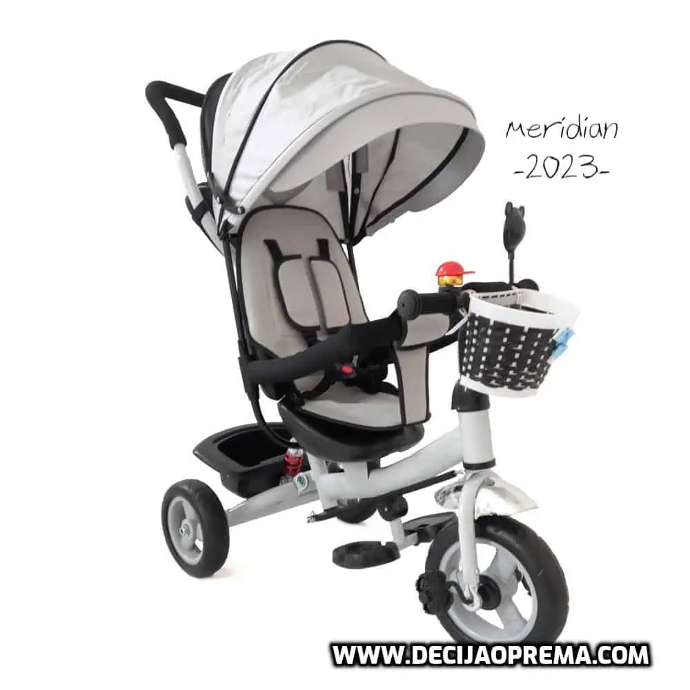 Tricikl Meridian 2023 za decu Sivi